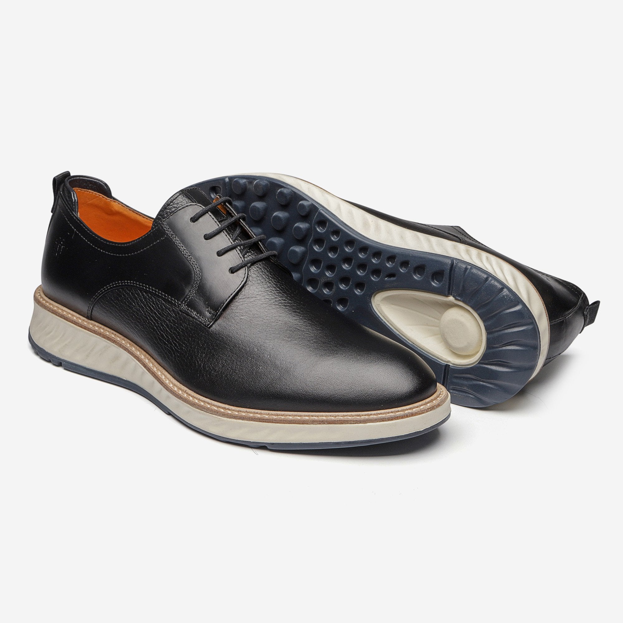 Sapato Masculino Derby couro Preto - Mancini Preto – We Basic.